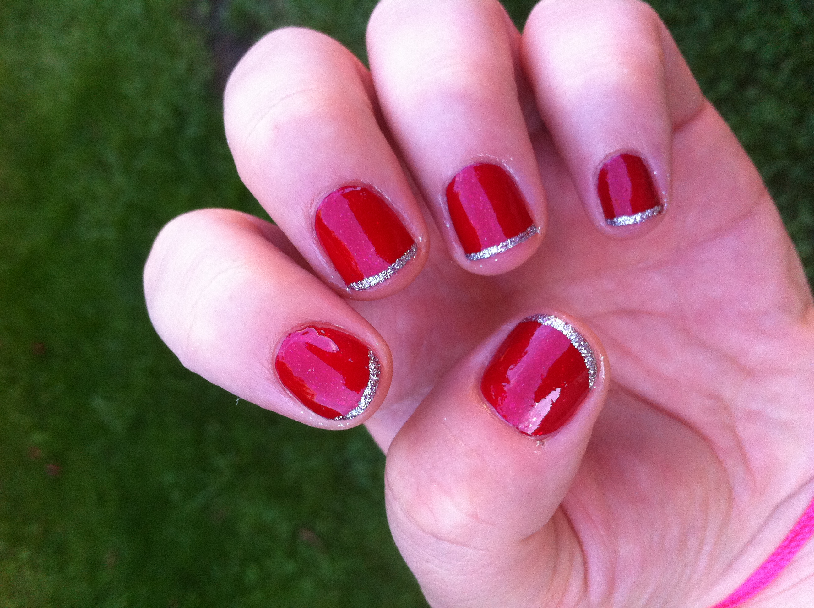 Tutorial: Manicure Francesa con Rojo y Plateado